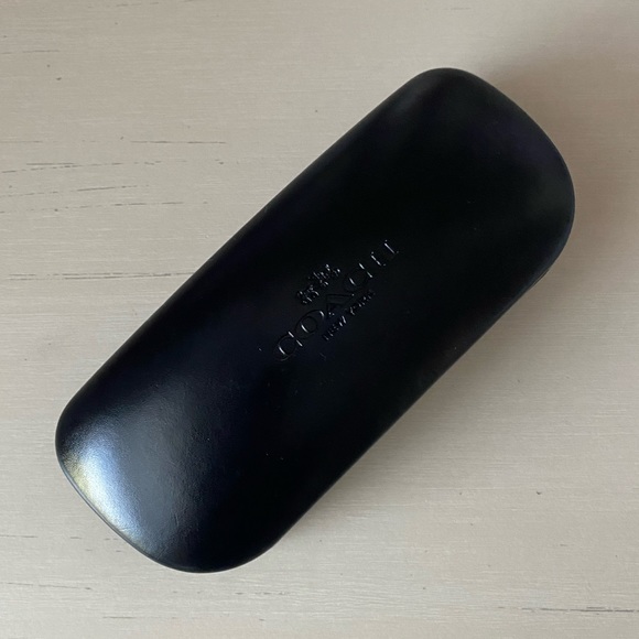 Coach | Accessories | Coach Black Leather Sunglasses Holder Case | Poshmark
